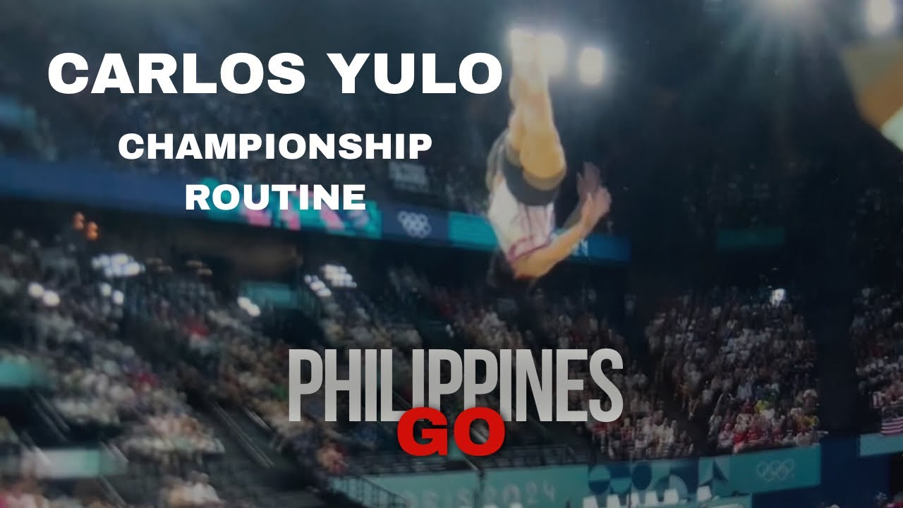 Carlos Yulo Championship Routine floor exercises. 2024 Olympics. - YouTube
