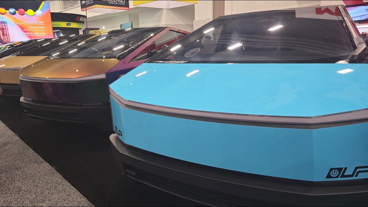 10 Tesla Cybertrucks, 10 Unique Colors at SEMA 2024 – Must-See Display ...