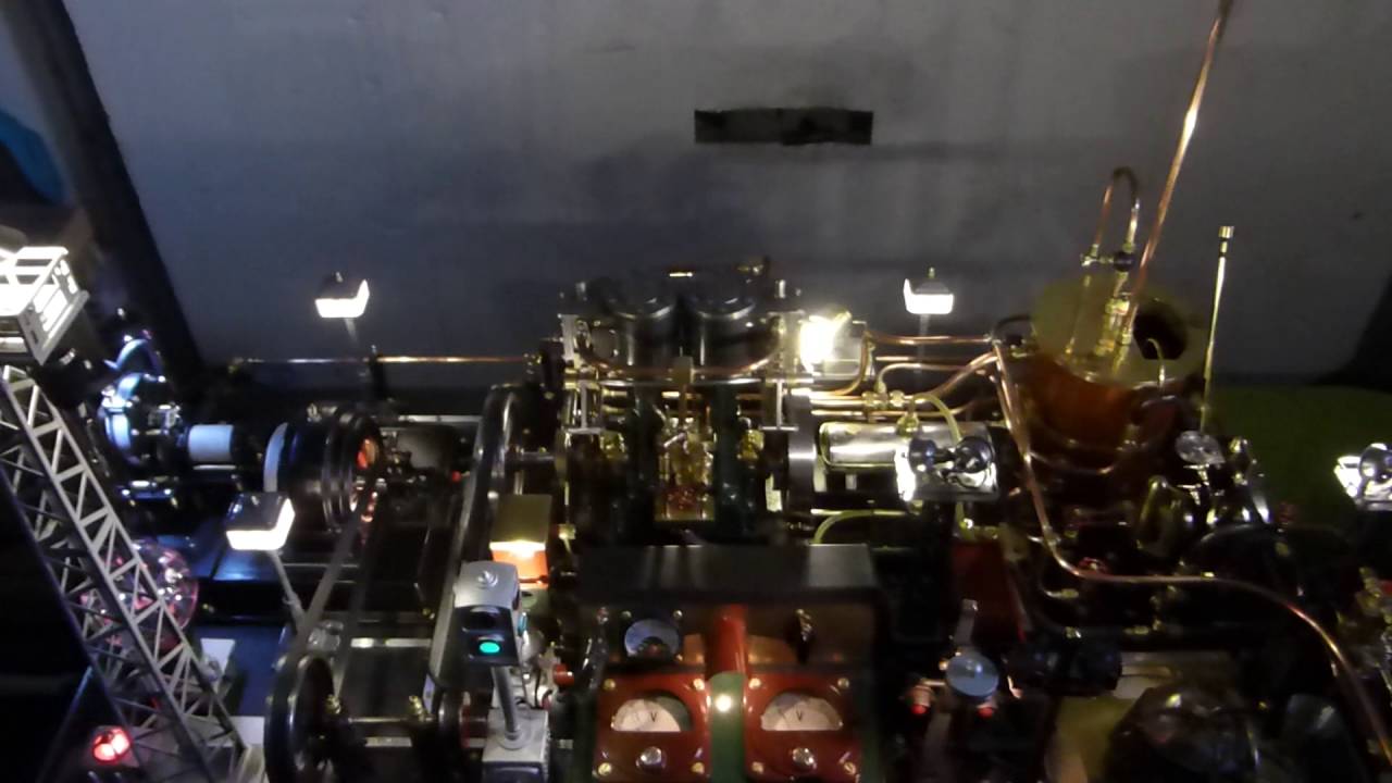 Steam power plant with a Stuart 4 Twin a reminiscence to 'Metropolis ...