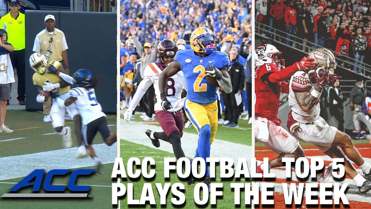2022 ACC Football Top 5 Plays Of The Week: Week 6 - YouTube