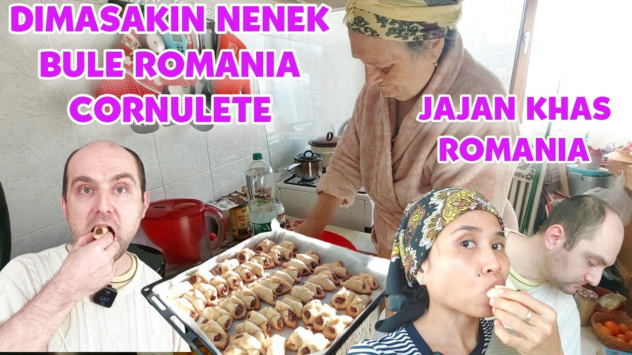 NENEK BULE ROMANIA MASAKIN KITA CORNULETE JAJANAN KHAS ROMANIA - YouTube