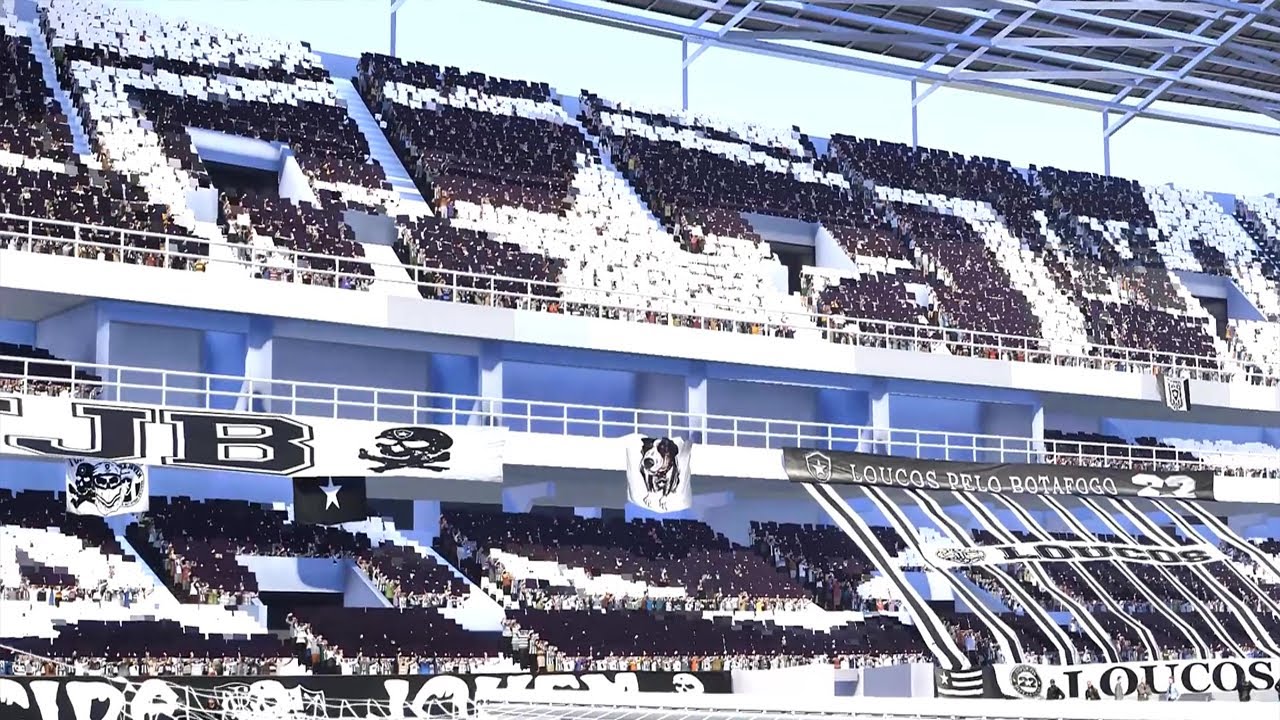 PES 2020 - MOSAICO DO BOTAFOGO NO NILSON SANTOS (ENGENHÃO) - YouTube