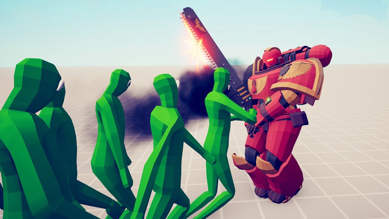 TABS Zombie Apocalypse vs Chainsaw Sword SPACE MARINES in Totally ...