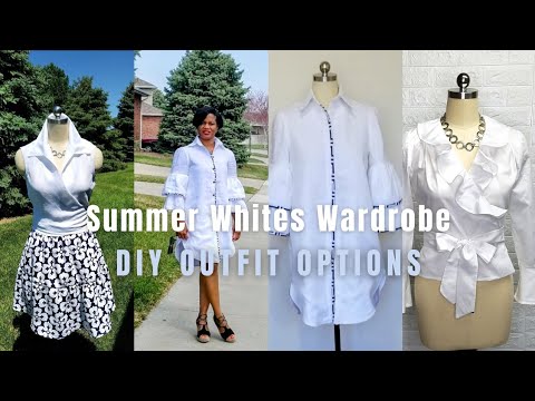 My Summer Whites Wardrobe| Vogue 9299 Simplicity 8456 | Newlook 6560 ...