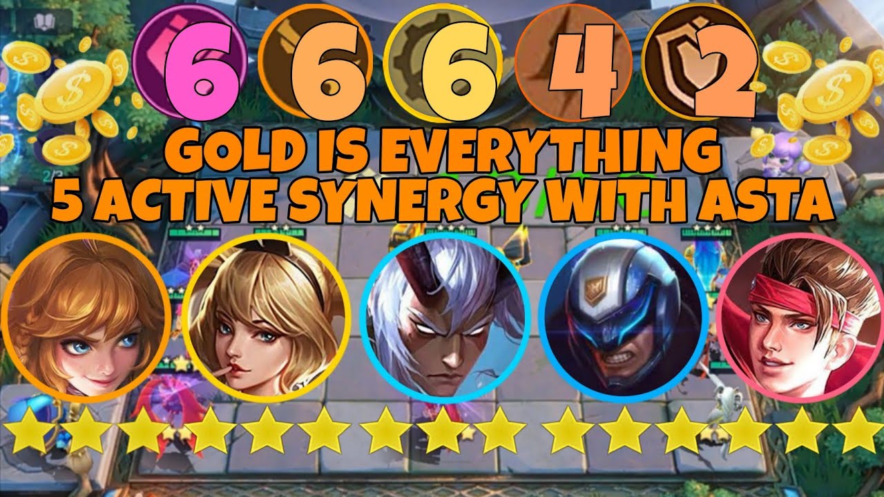 5 ACTIVE SYNERGY WITH ASTA COMMANDER | UNLIMITED GOLD TRICK | MUST ...