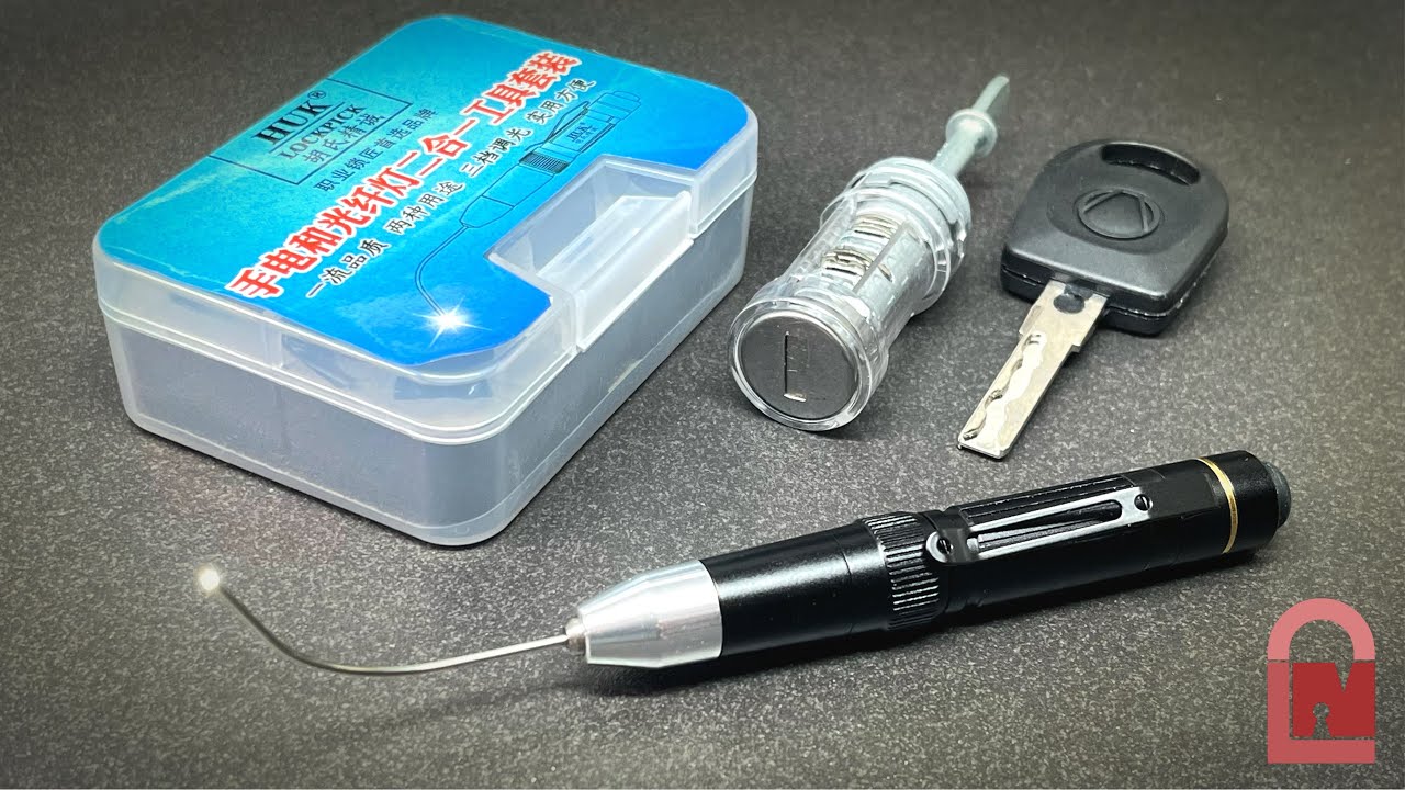 HUK Fiber Optic Torch and See Though Car lock - YouTube