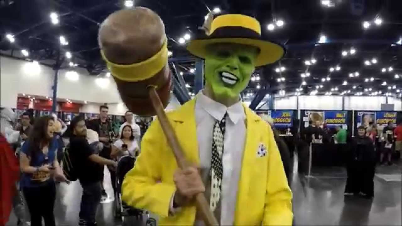 JIM CARREY THE MASK COSPLAY AT COMICPALOOZA 2015 - YouTube