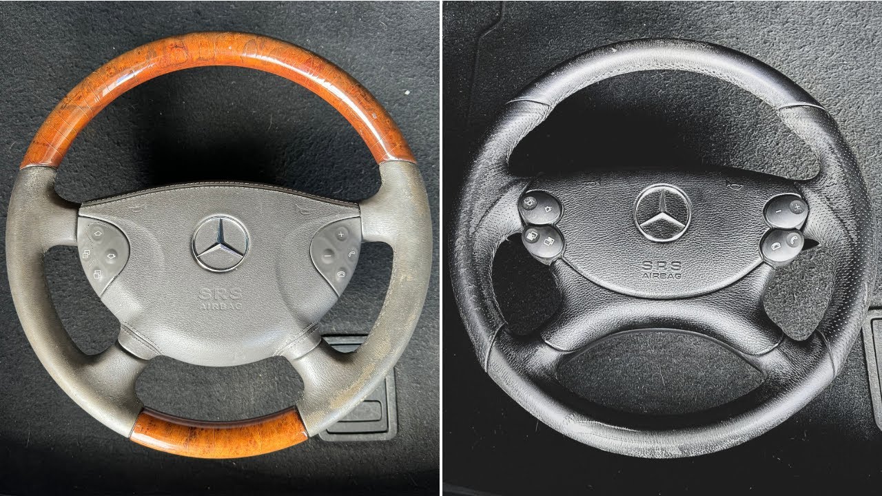 Upgrading my W211 Mercedes with a Sporty AMG Steering Wheel - YouTube