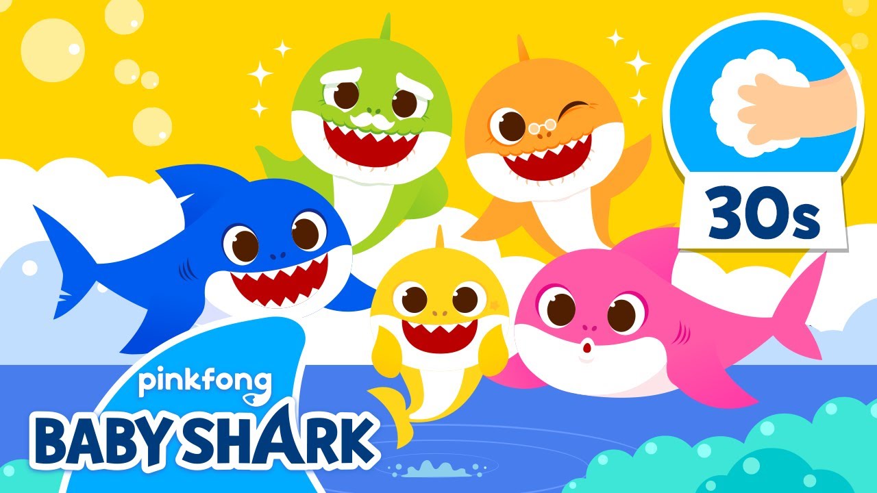30 Seconds Hand washing Song | Baby Shark Hand Washing | Safe Hands ...
