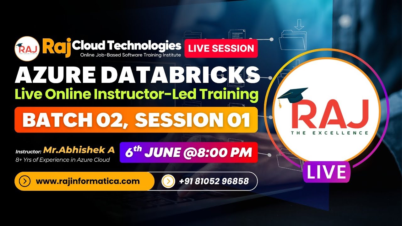 Azure Databricks with Spark Live Batch-2 Session -1 by Abhishek Agarwal at Raj Cloud ...