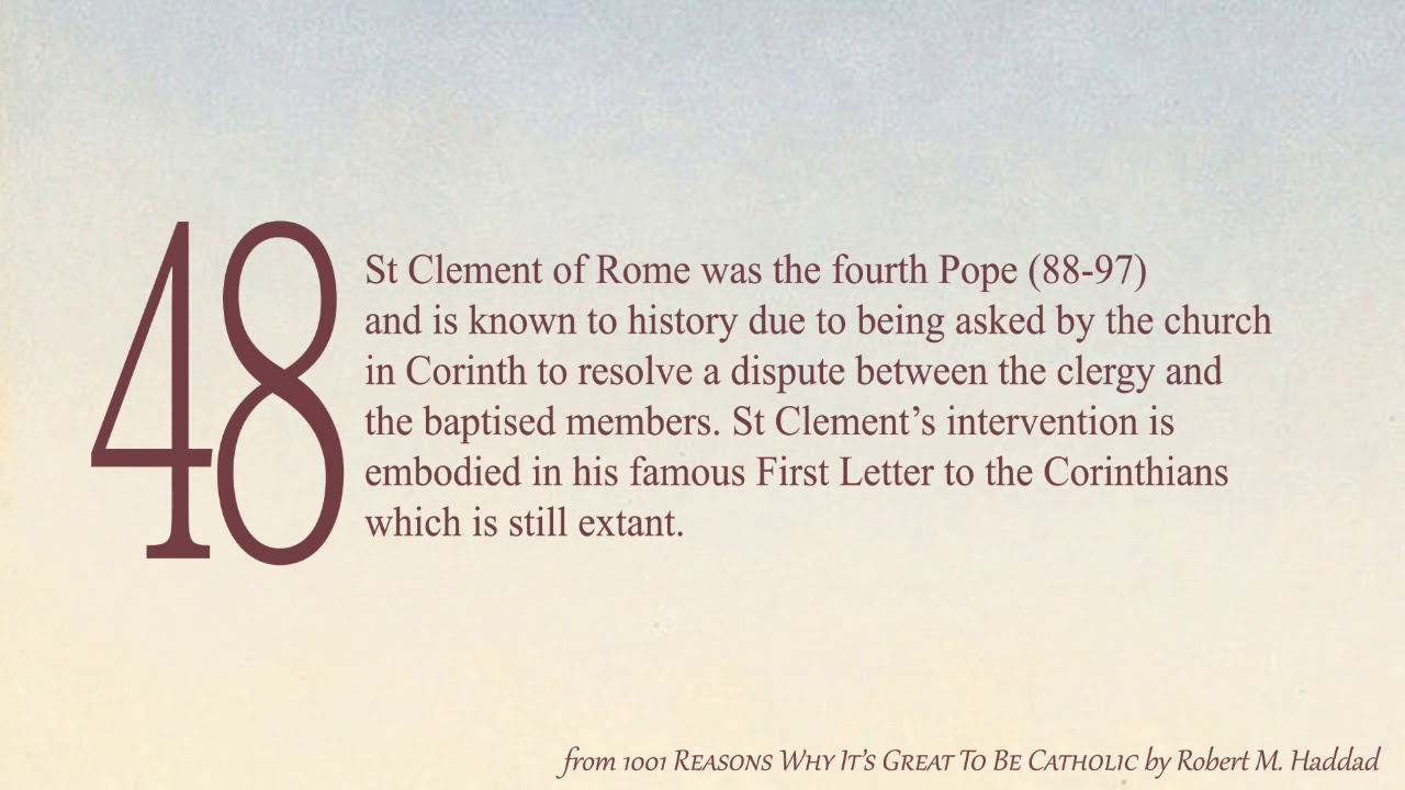 1001 Reasons to Be Catholic - Reason 48 - YouTube