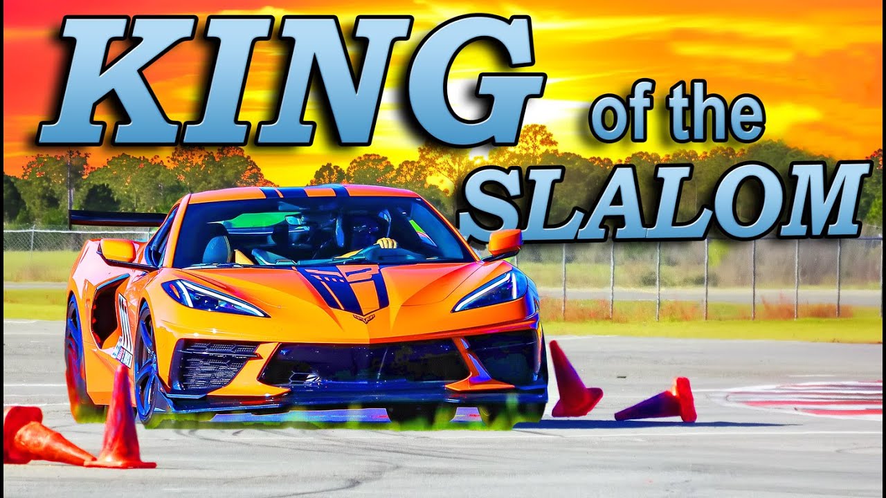 C8 Corvette Conquers the King of the Slalom – Insane Autocross Run ...
