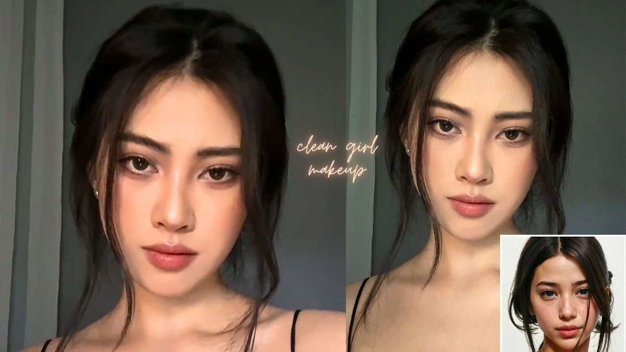 simple clean girl douyin makeup tutorial 🤍 korean makeup - YouTube