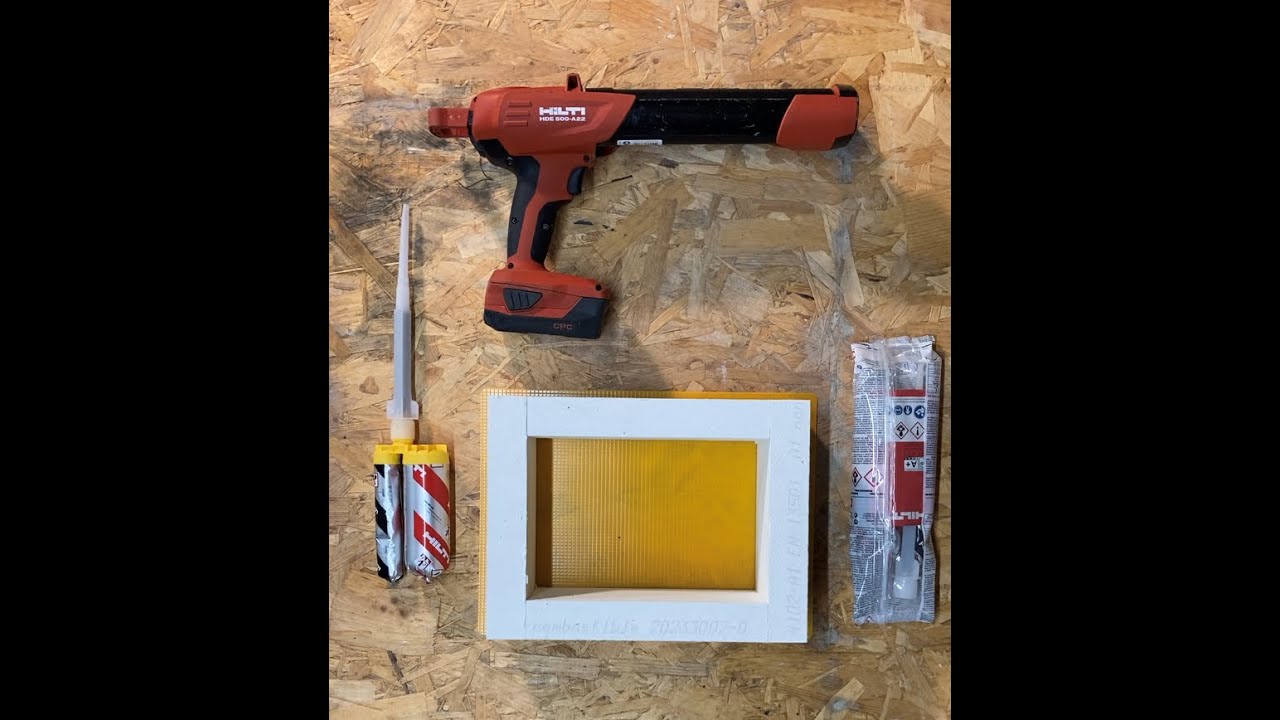 HILTI CFS-F FX flexible firestop foam + HILTI HDE 500-A22 chemical ...