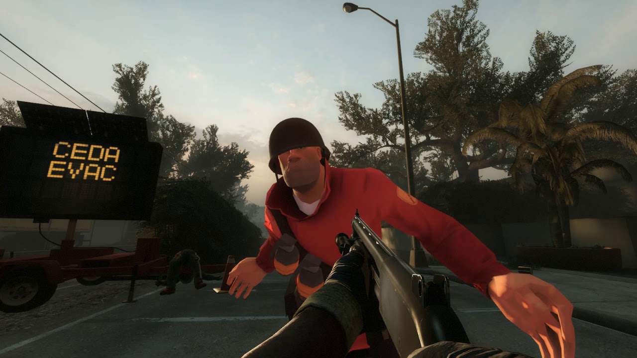 Left 4 Dead 2 featuring Soldier from Team Fortress 2 - YouTube