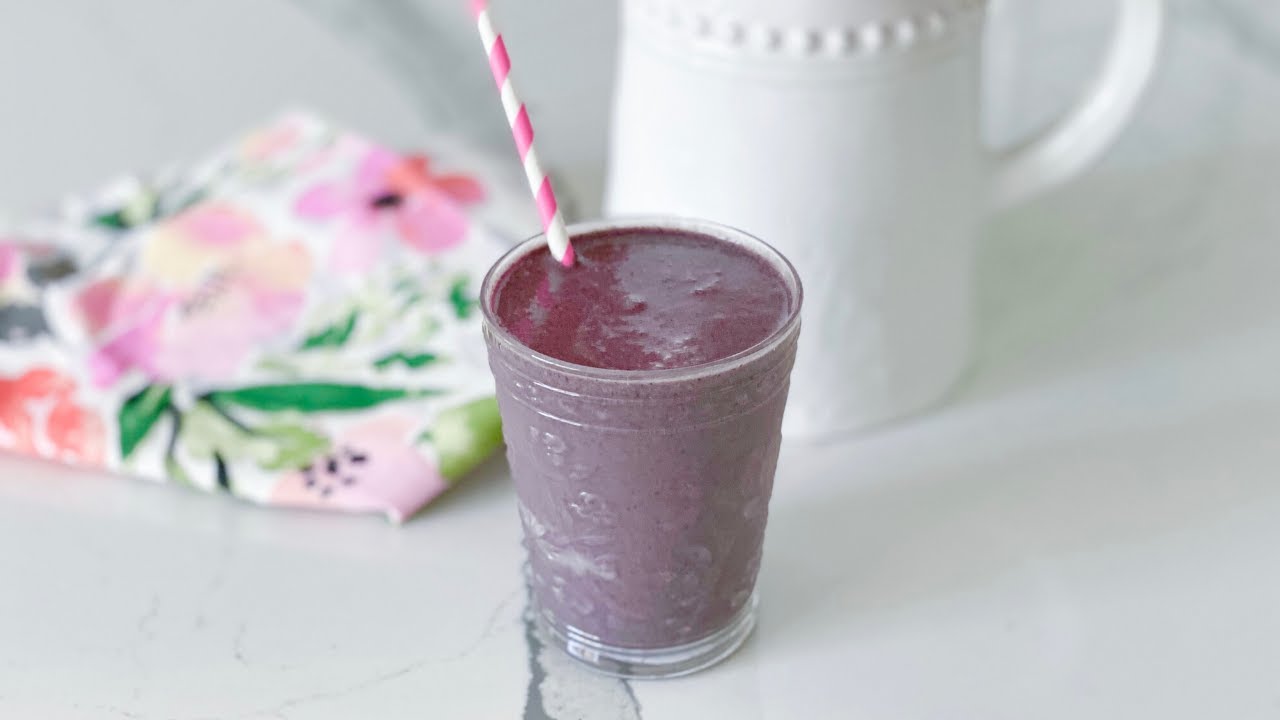 Blueberry Boost Smoothie Plant Based Immune Building Vegan - YouTube