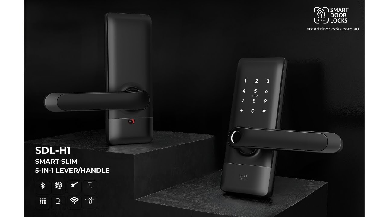 SDL-H1 5-in-1 Smart Door Lock Lever/Handle Installation Guide - YouTube
