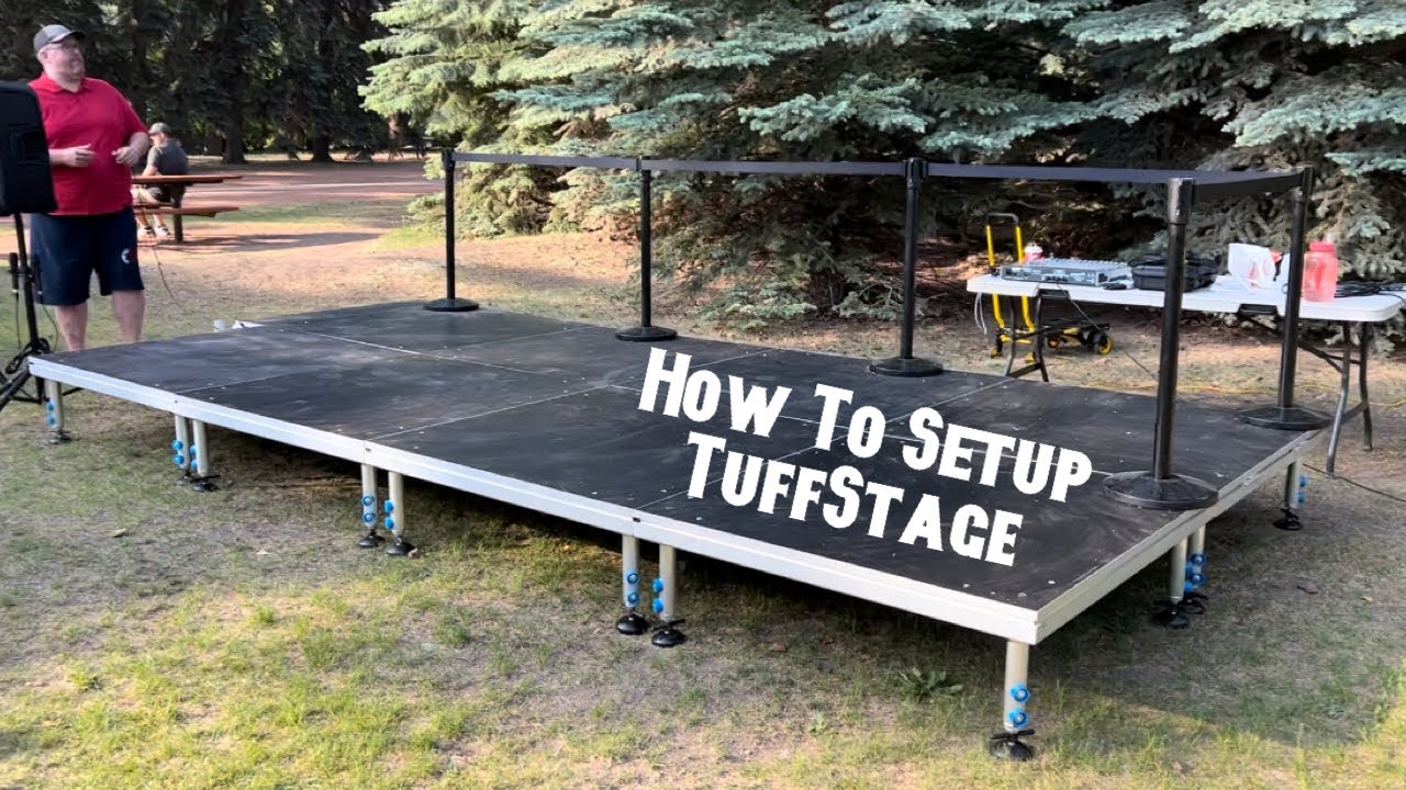 How To Setup Tuffstage Stage Decking - YouTube