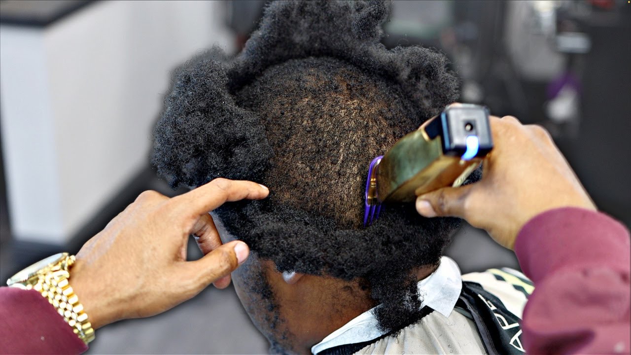 TRANSFORMATION HAIRCUT TUTORIAL: BURST HIGH TAPER - YouTube