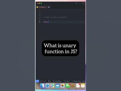 What is unary function in Javascript? - YouTube
