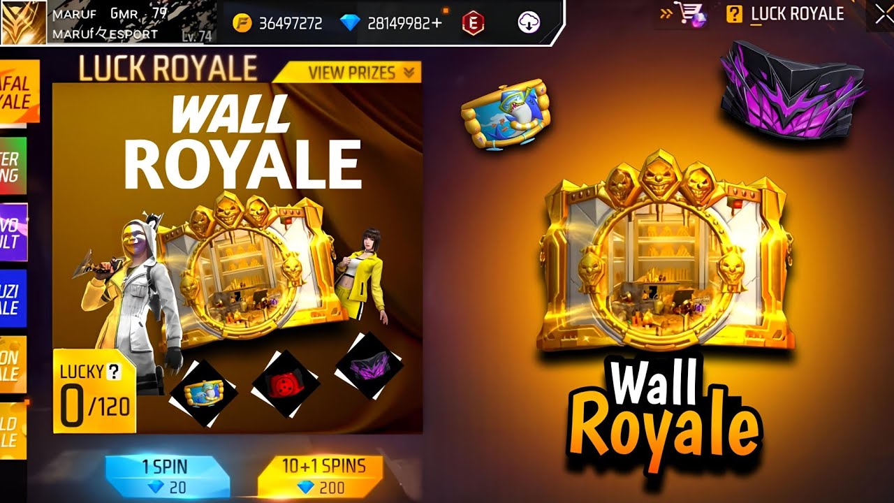 Golden Criminal Special Wall Royale 🤯 New Golden Criminal Bundle 🔥 New ...