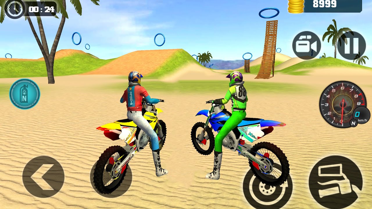 Motocross Beach Bike Stunt Racing Offroad #29 - Uphill Motorbike Rider ...