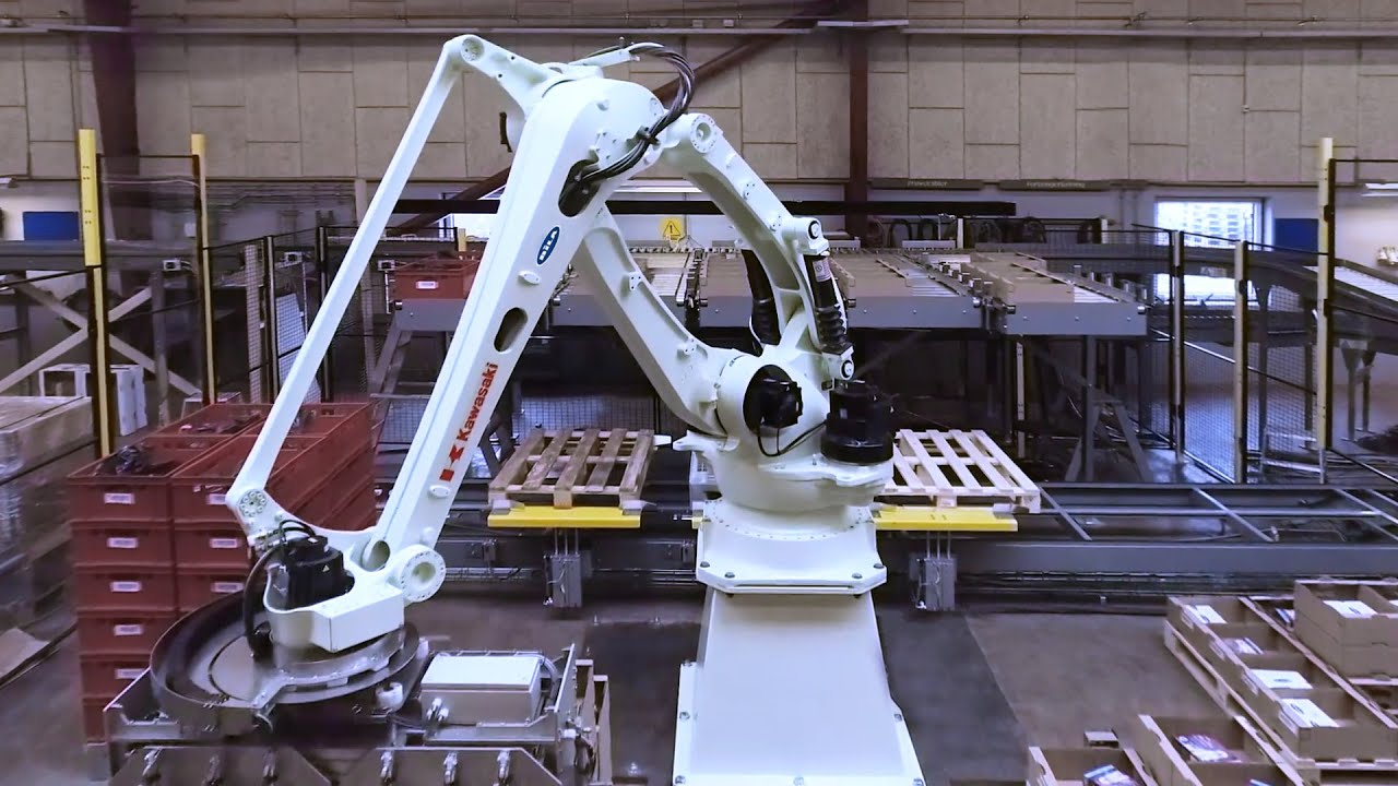 DAN Palletiser: Efficient palletising - YouTube