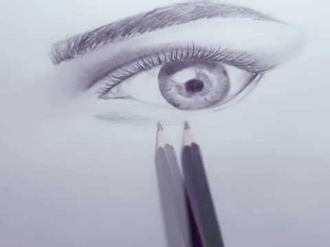 Realistic EYE | Pencil shading | step by step | mohini agrawal - YouTube