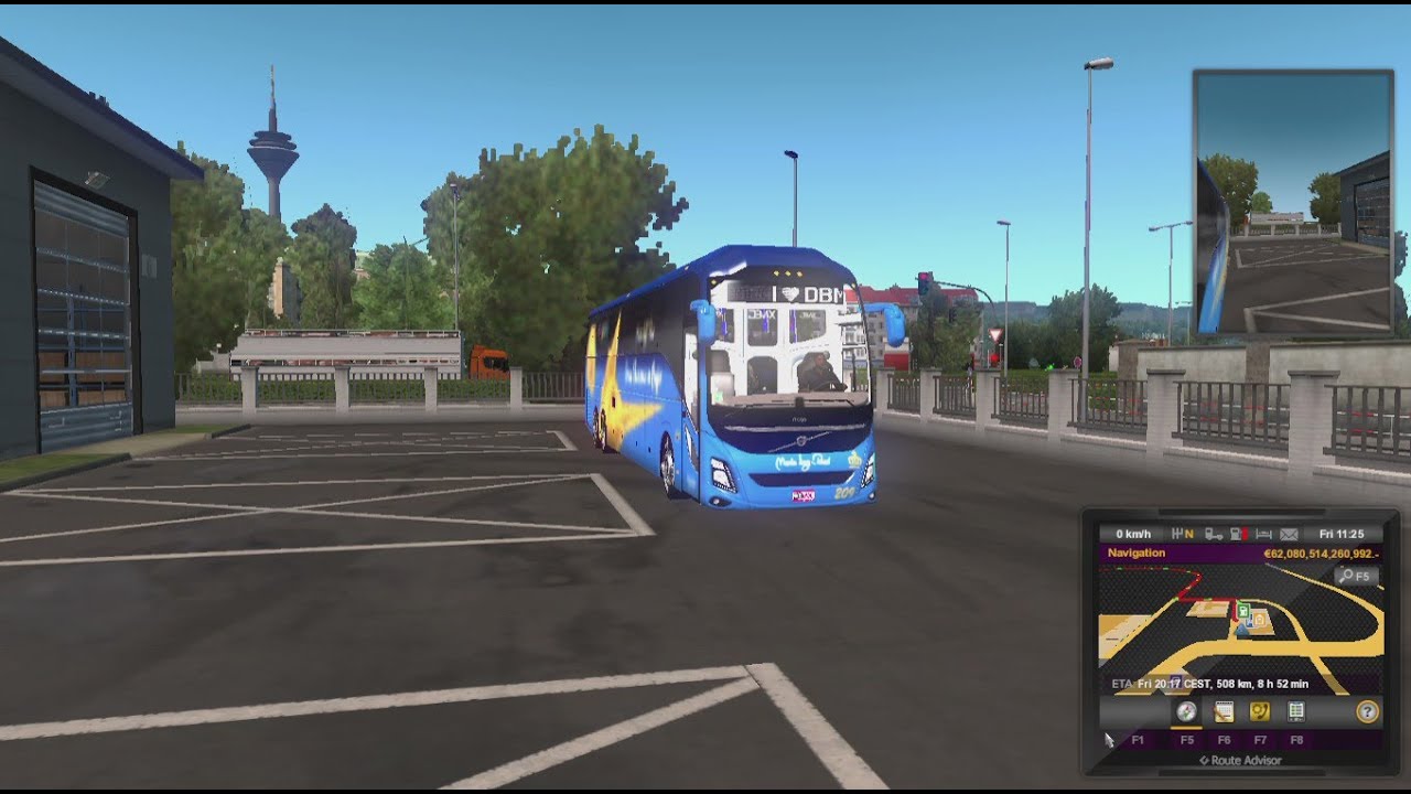 ETS 2 Bus Mod | Crazy Driving | Dusseldorf To Amsterdam | Volvo 9800 ...
