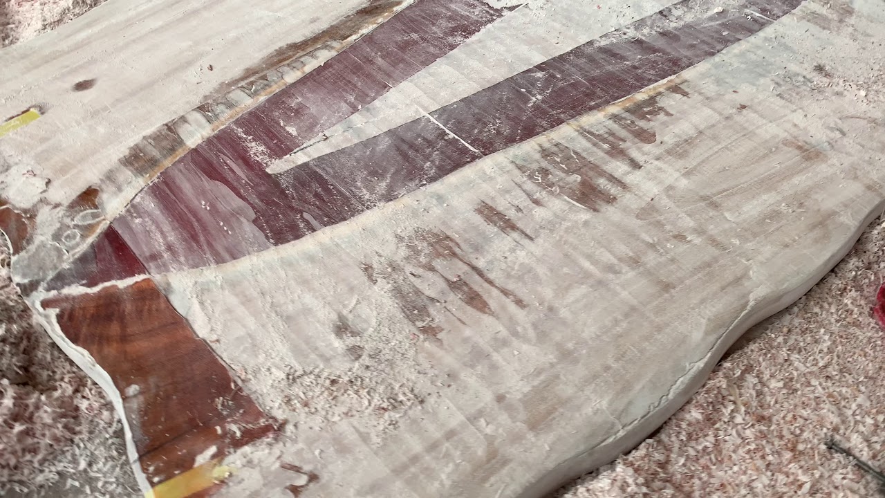 epoxy table under processing - YouTube