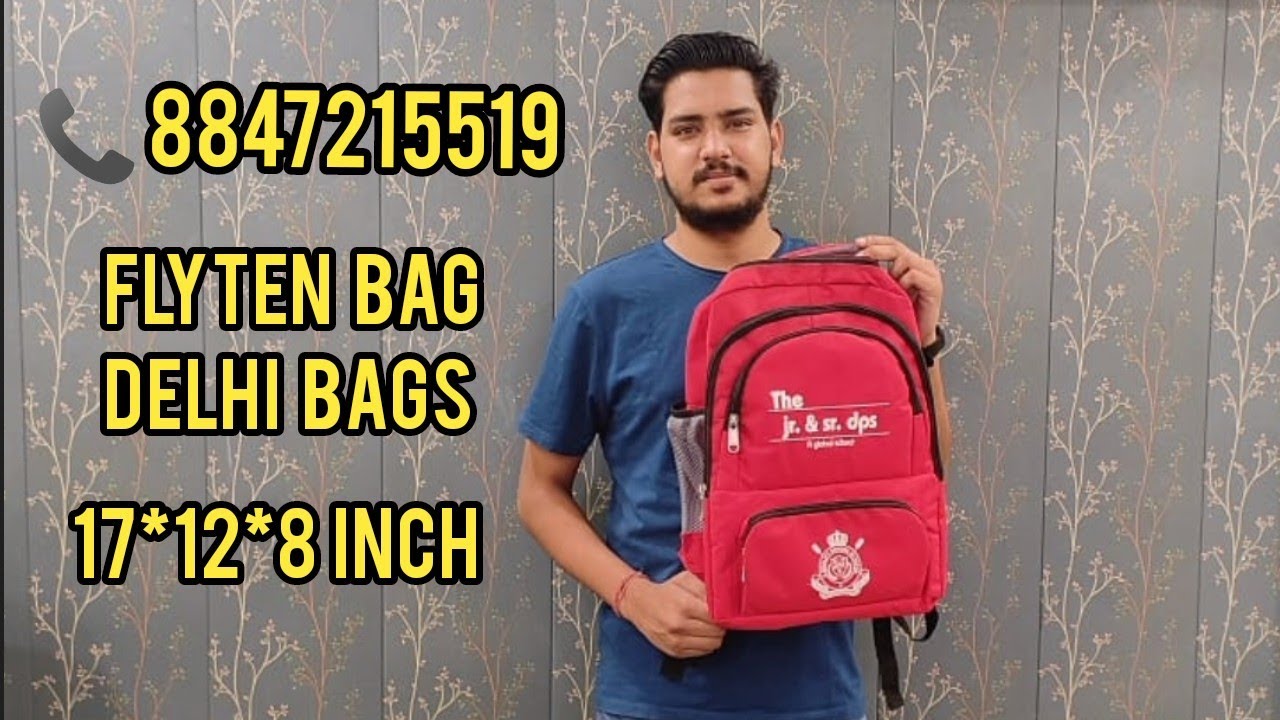 junior dps school bag red colour Flyten bags biggest promotional bag ...