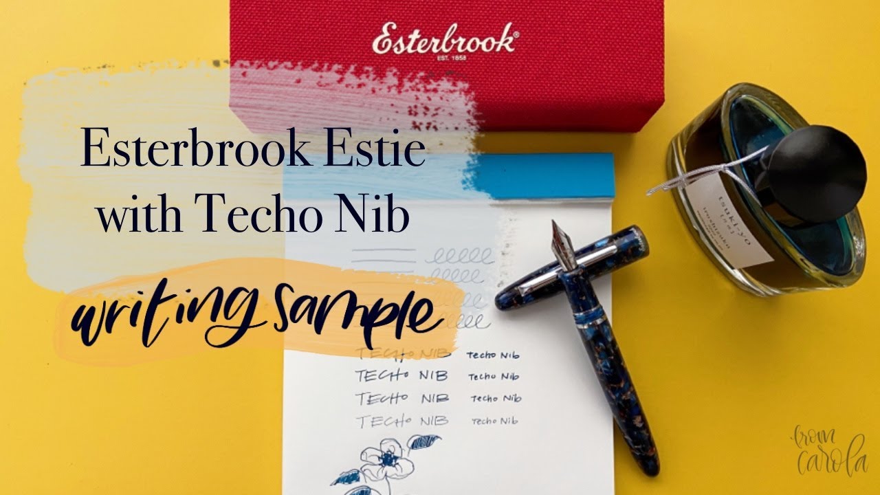 Esterbrook Estie with Techo Nib: Writing Sample - YouTube