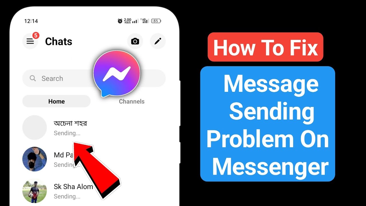 How To Fix Message Sending Problem On Messenger (2024) | Messenger ...