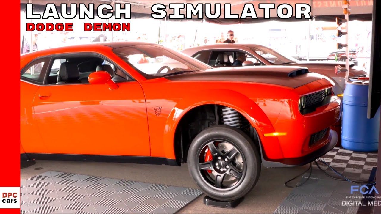 Dodge Challenger Demon Drag Racing Launch Simulator - YouTube