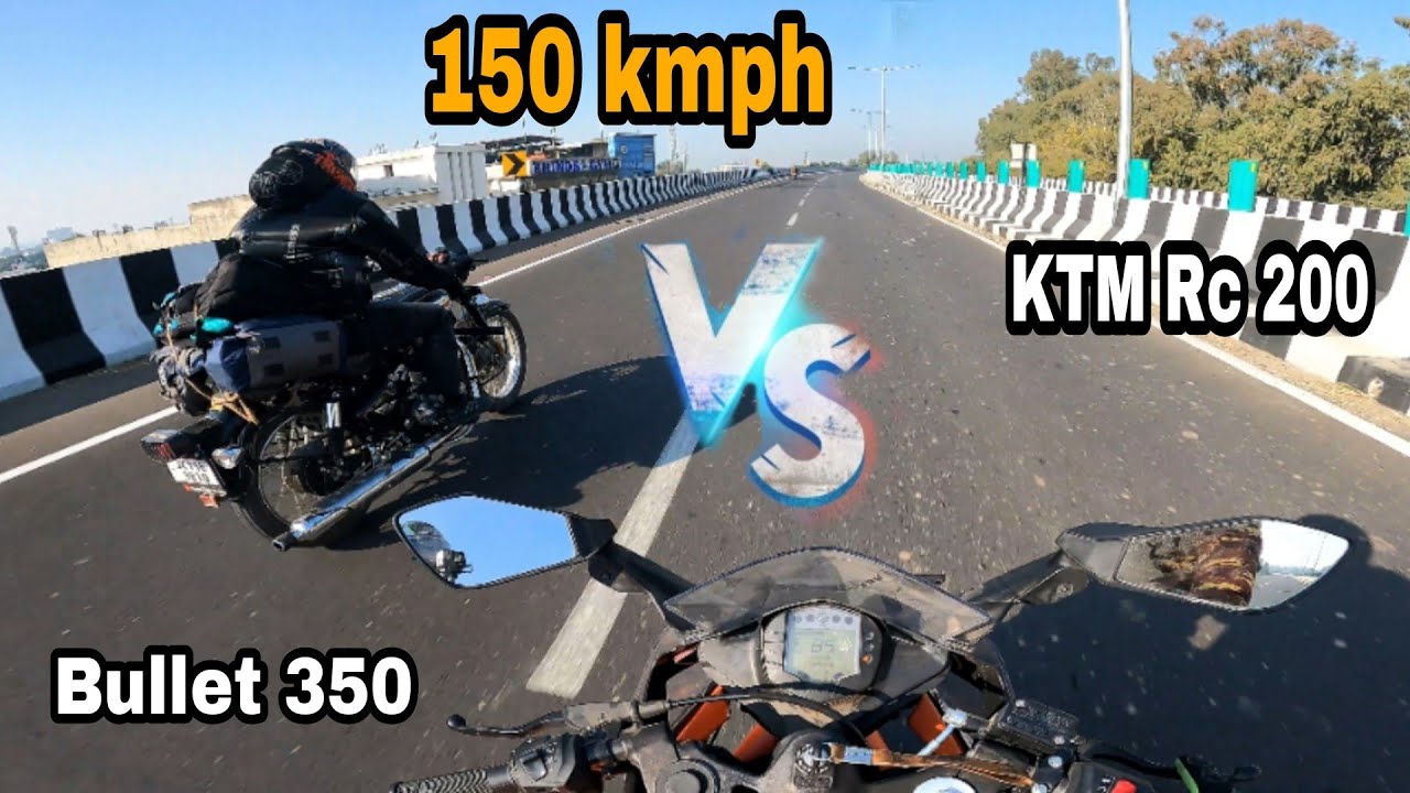 KTM Rc 200 VS Bullet 350 Drag Race ho gaye - YouTube