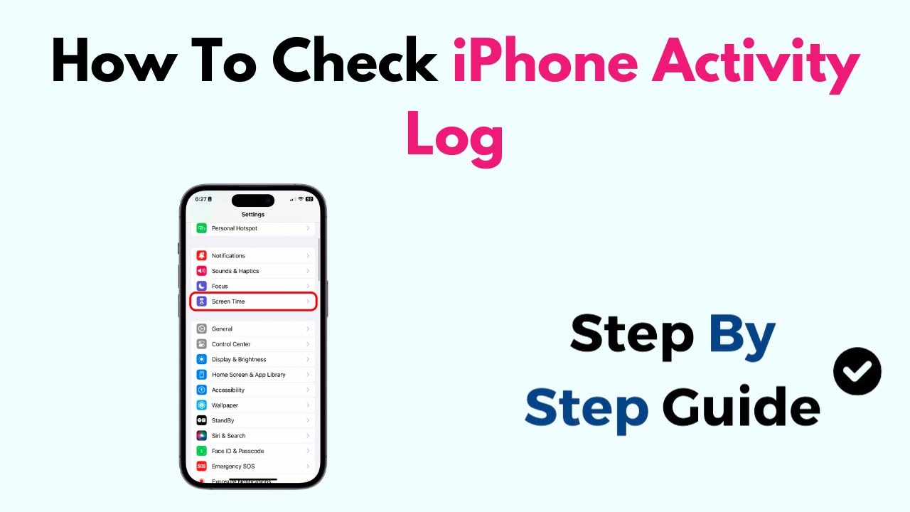 How To Check iPhone Activity Log - YouTube