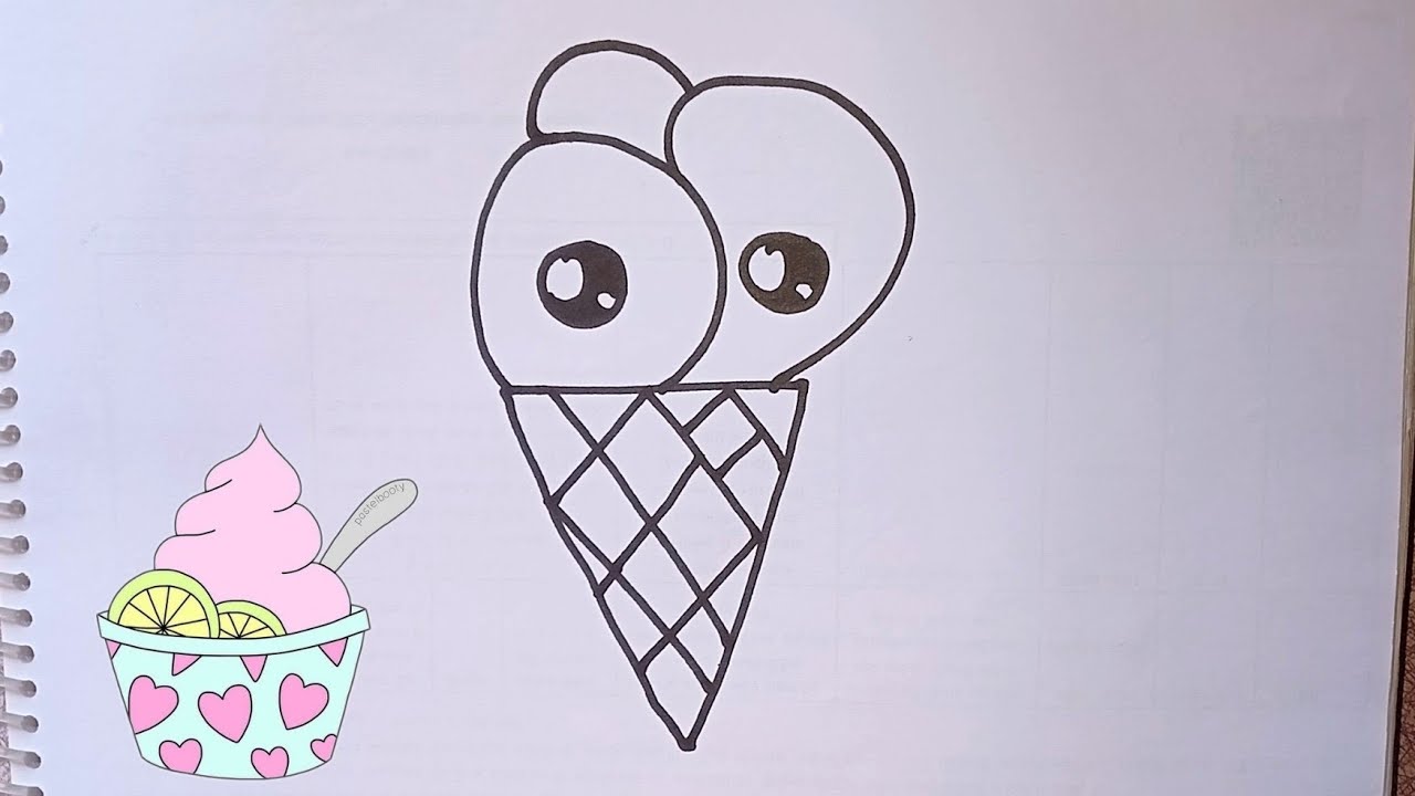 How To Draw Cute Ice Cream 🍨 | Ice Cream Drawing | ‎@DrawSoCute ...