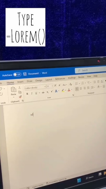 😱😱 A random paragraph code in Latin on MS WORD | =lorem() | Tech tipper | #shorts - YouTube