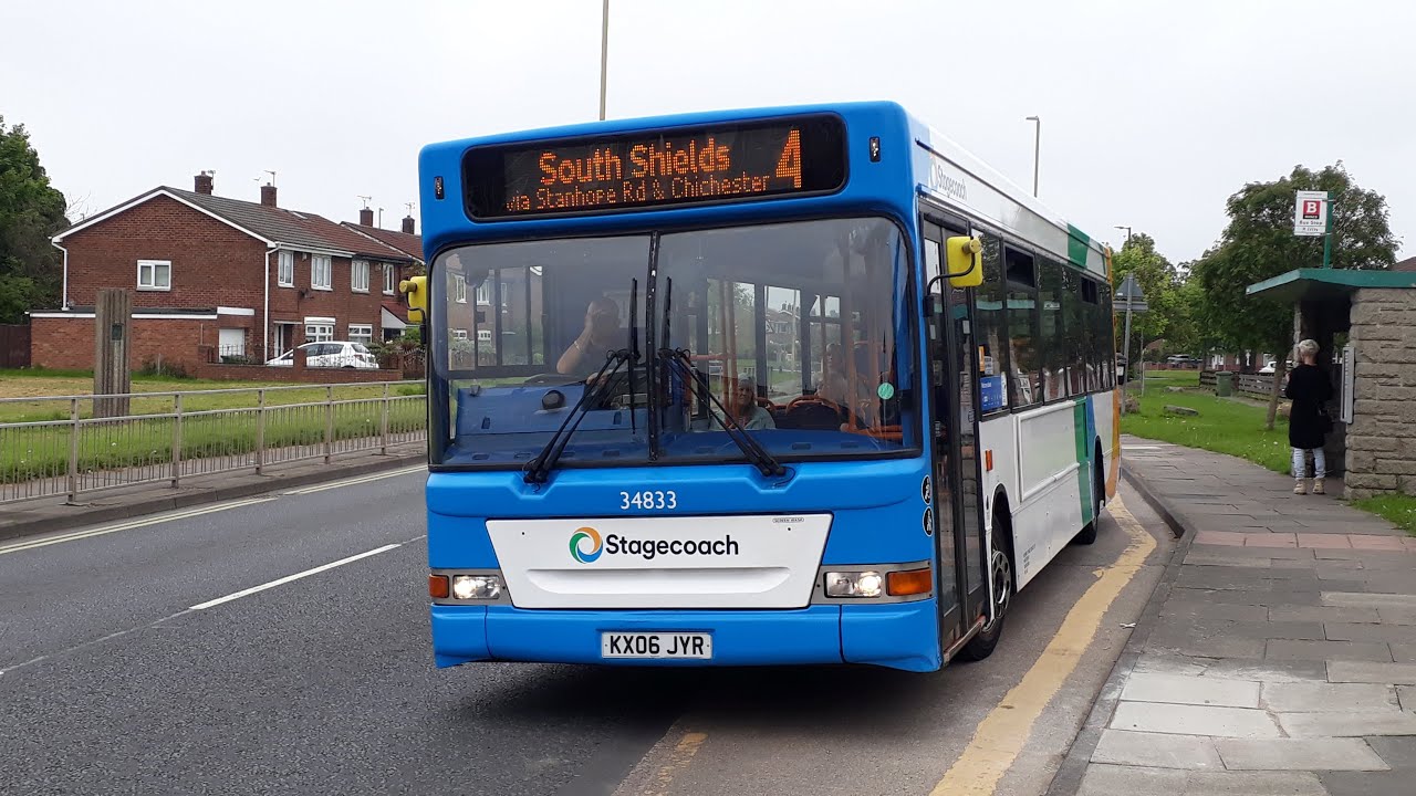 4: Stagecoach North East Dennis Pointer Dart 34833 (KX06 JYR) - YouTube
