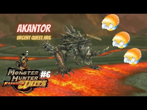 MHFU Akantor acumalaka😅 (urgent quest HR6) | Monster Hunter Freedom ...