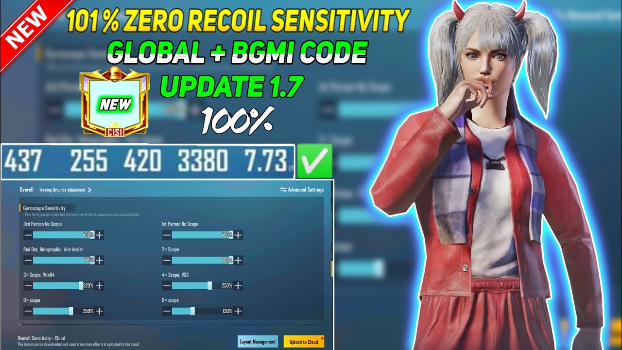 NEW BEST SENSITIVITY FOR 3X SCOPE | ZERO RECOIL GYRO,ADS | PUBG MOBILE ...