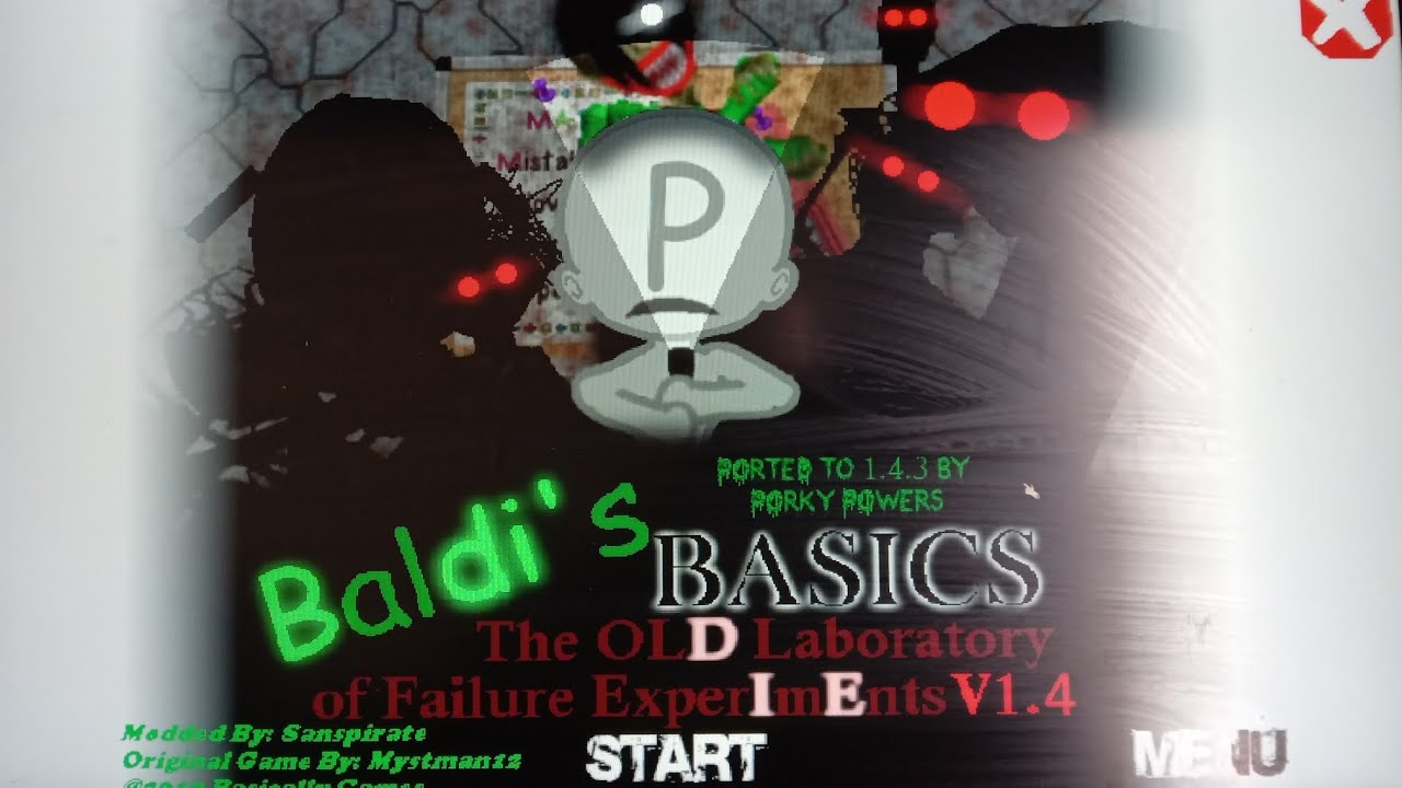 baldi's basics the old laboratory of failure experiments v1.4.3 port ...