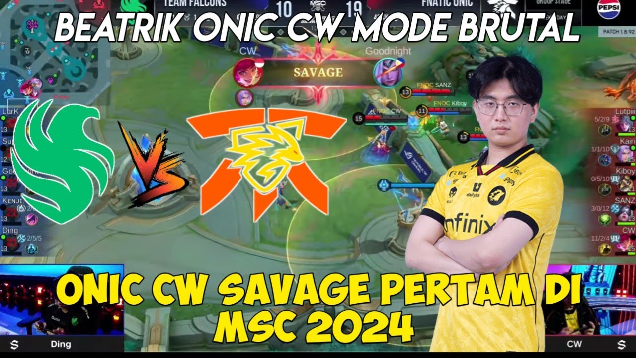 BEATRIK ONIC CW MODE BRUTAL | MSC 2024 | EWC GROUP STAGE | FALCON Vs FNATIC ONIC | MATCH 1 - YouTube