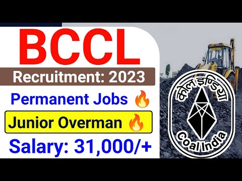 BCCL Recruitment 2023| BCCL Junior Overman Vacancy 2023| Coal India ...