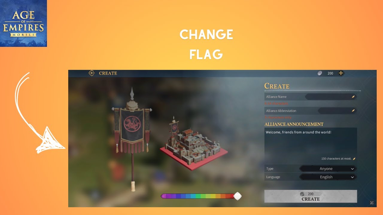 How to Change Alliance Flag and banner in Age of Empires Mobile - YouTube