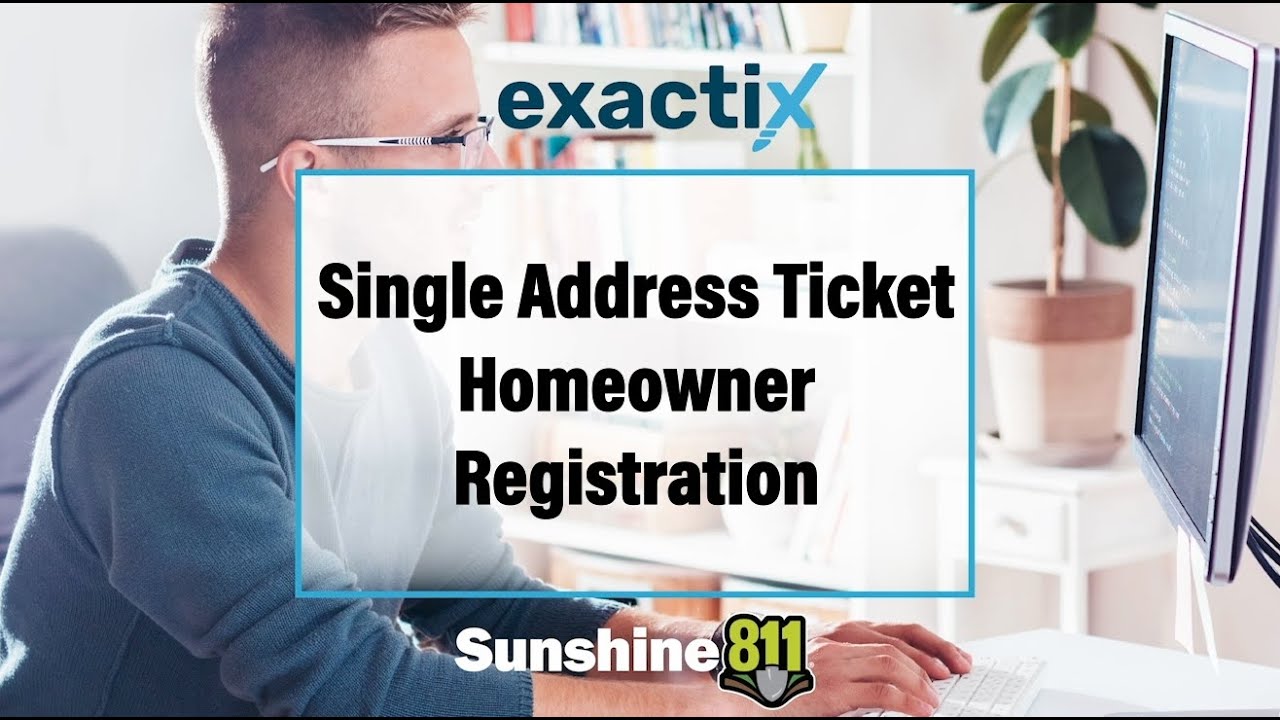 EXACTIX: Single Address Ticket Homeowner Registration Tutorial - YouTube
