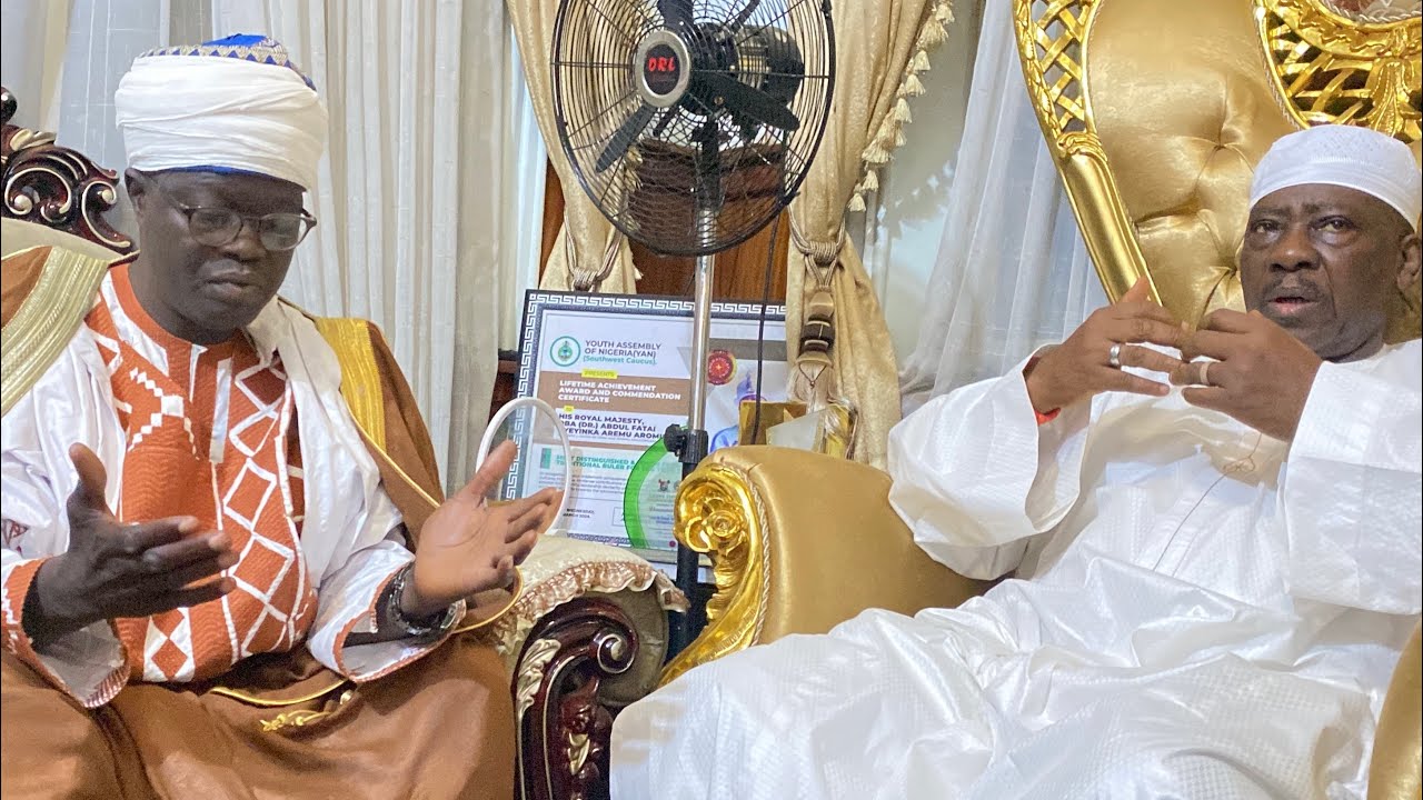 IMAM AGBA OFFA AT THE PALACE OF OBA OJORA, LAGOS STATE FOR RAMADAN ...