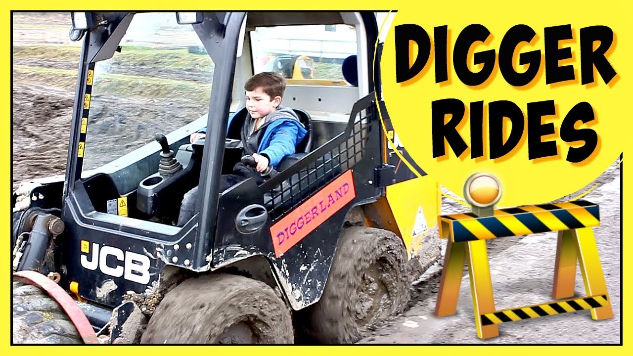 Kids Drive REAL Tractors at Diggerland! - YouTube