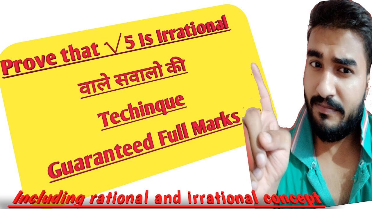 How to proof root 5 is irrational || For Class 7/8/9/10 || XploreMaths ...