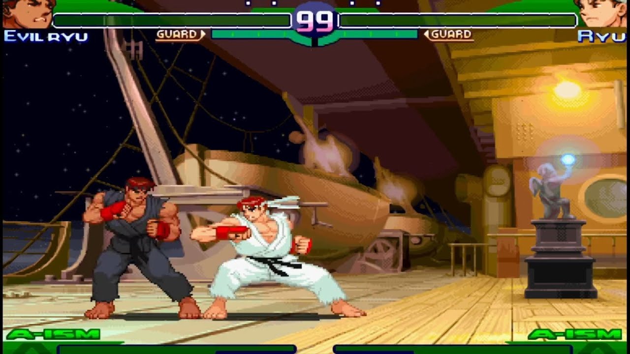 Evil Ryu VS Ryu (Classic Arcade) - Street fighter alpha 3 max || SFA3 ...